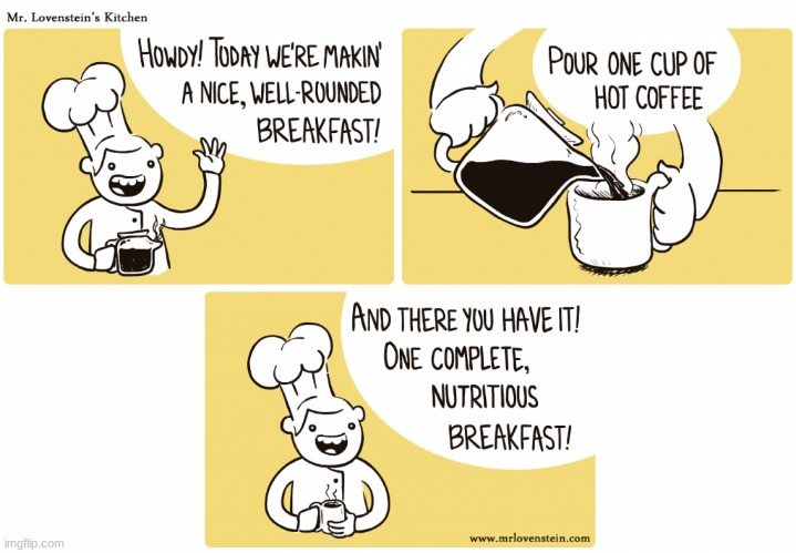 This is all I eat for breakfast - Imgflip