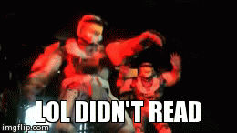 Lol Didn't read - Imgflip