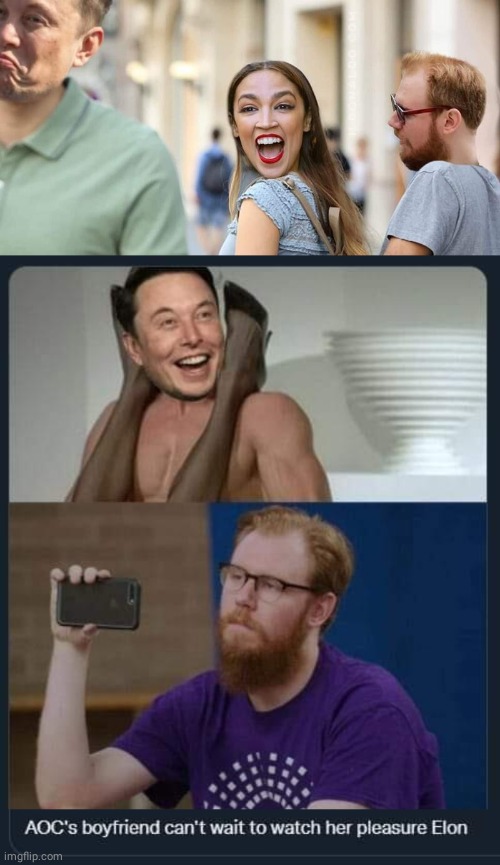 Aoc and boyfriend cucked by Elon Musk - Imgflip