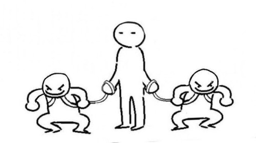 2 People On Leash Blank Template Imgflip