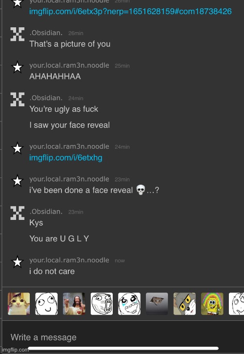 idc how i look :skull: - Imgflip