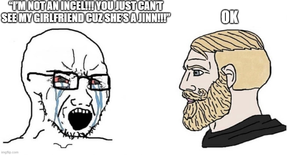 crying wojak vs chad - Imgflip
