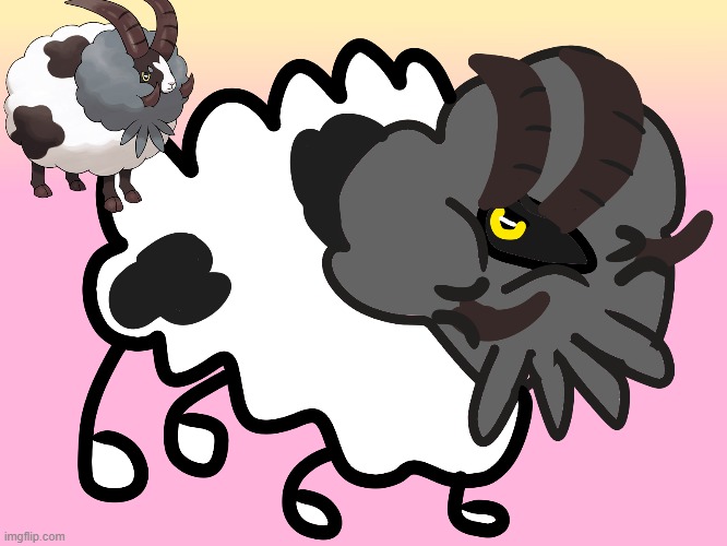 so I generated a random pokemon to draw and got dubwool - Imgflip