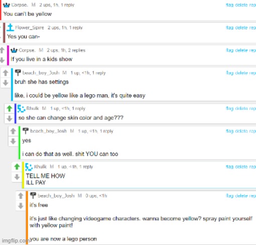 yk, blue's my favorite color (changes skin to blue) - Imgflip