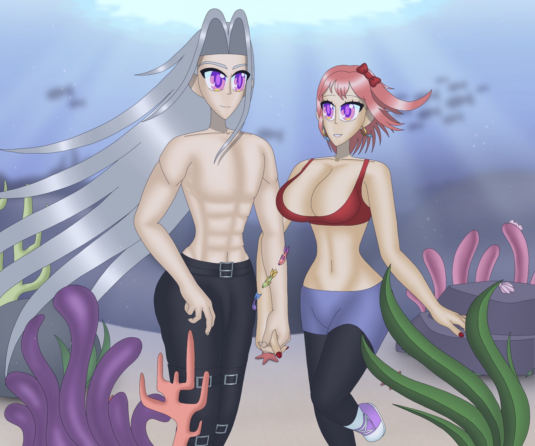 Sayori and Sephiroth Blank Template - Imgflip