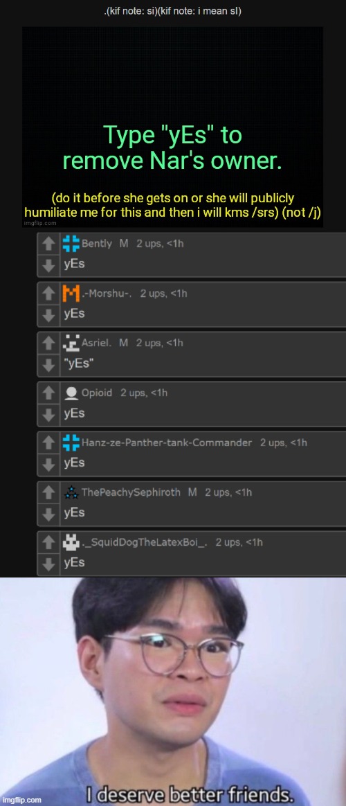 I don't think I have to clarify who made the post - Imgflip