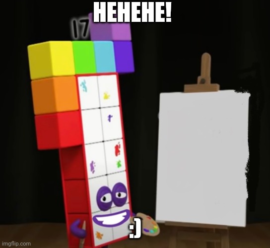 Numberblock 17 smiling - Imgflip