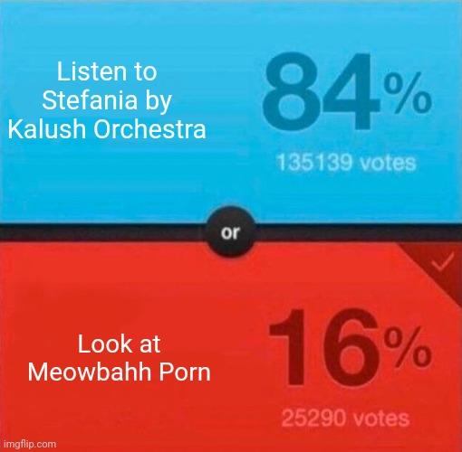 I rather listen to Stefania than looking at disgusting Meowmid porn - Imgflip