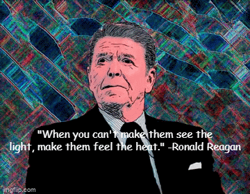 Ronald Reagan trippy gif - Imgflip