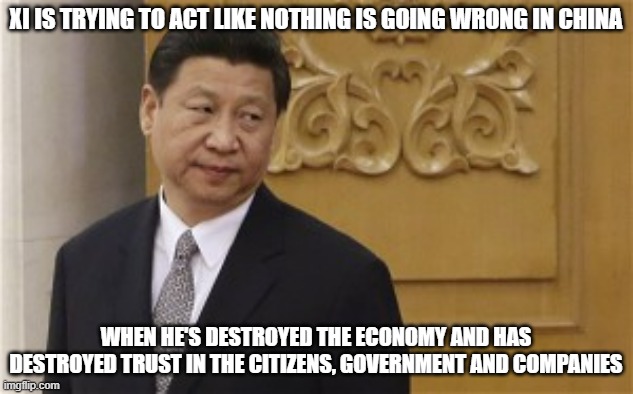 He is really trying to not lose power, but is destroying his try - Imgflip