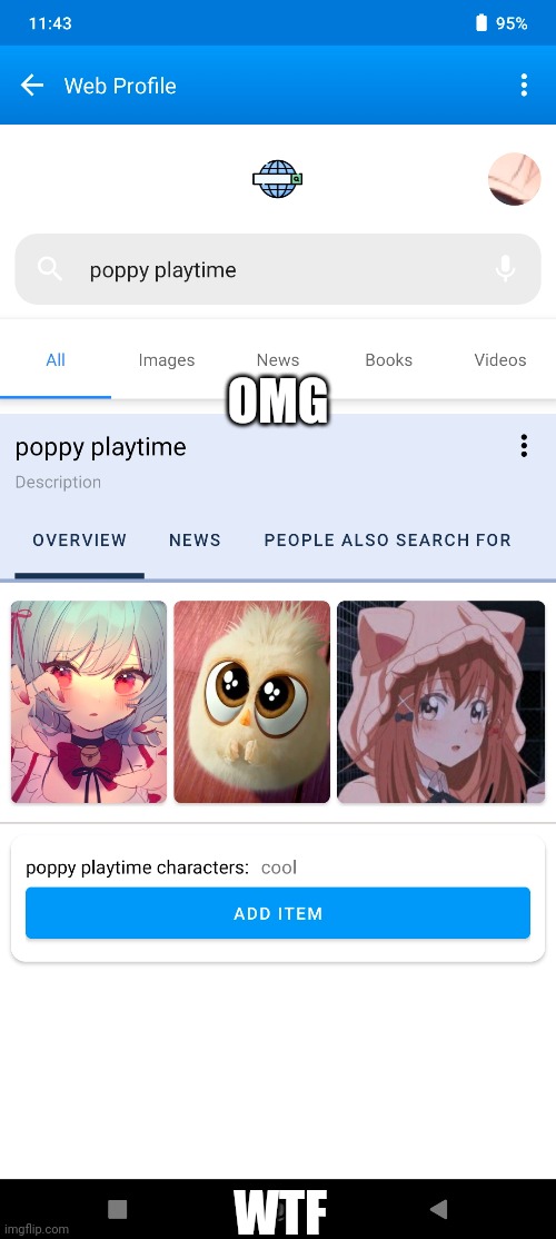 I searched poppy playtime - Imgflip