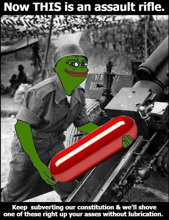 Dear Liberals: Now THIS is an assault rifle. - Imgflip