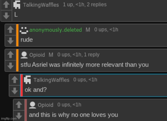 i just got hit with the "ok and?" - Imgflip