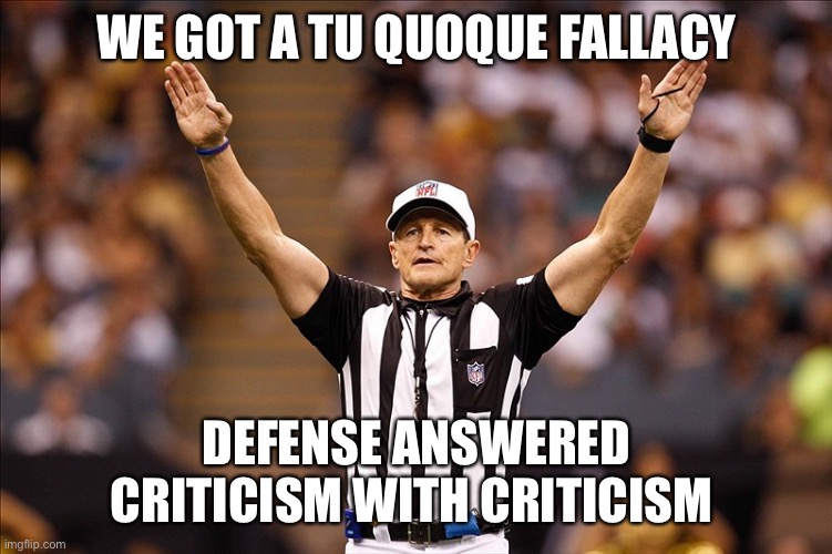Logical Fallacy Referee NFL #85 - Imgflip