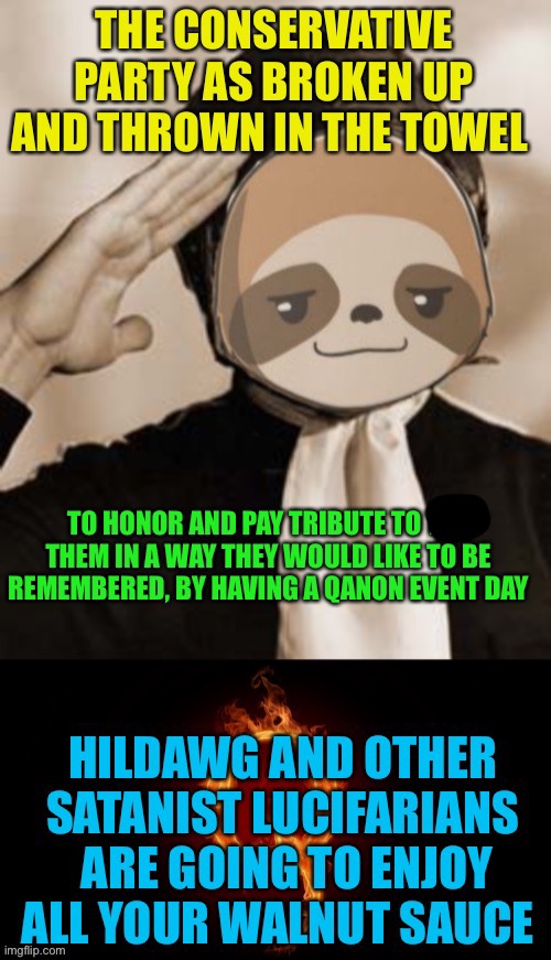 Q event day for the former conservative party - Imgflip