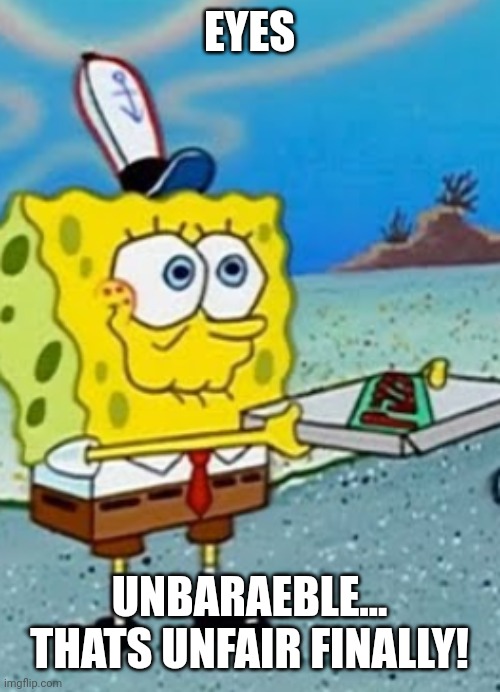 Spongebob's about to cry - Imgflip