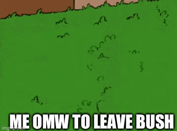 Homer disappears into bush - Imgflip