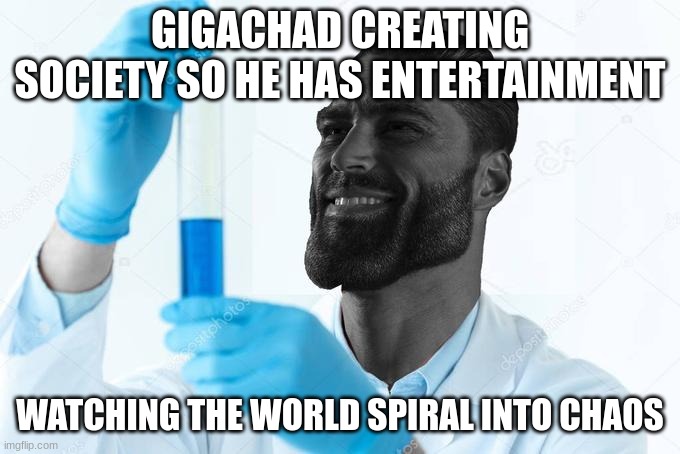 GigaChad Making Something - Imgflip