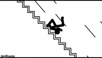 Falling up the stairs - Imgflip