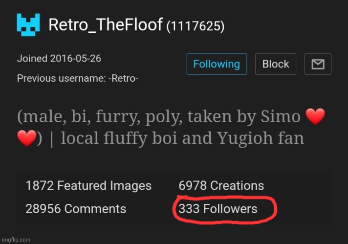 Retro, you got the perfect number of followers - Imgflip