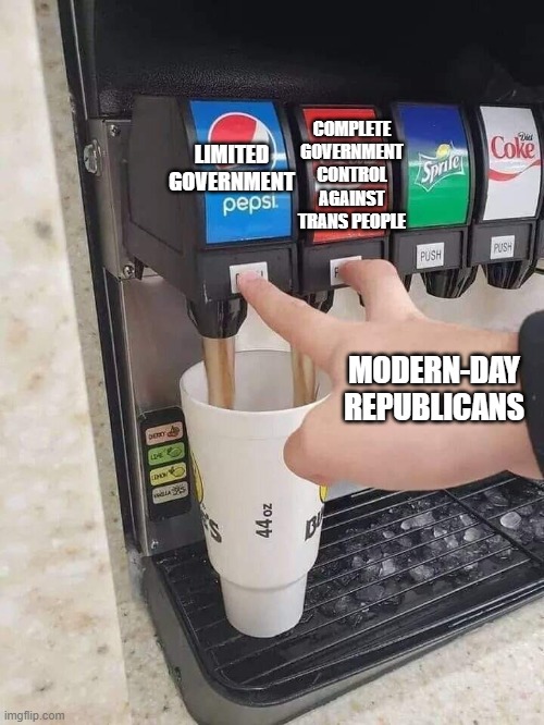 Republicans' consistency on limited government. - Imgflip