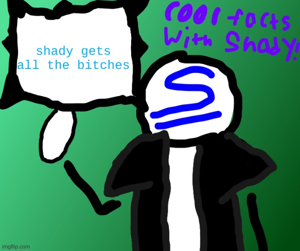 Image tagged in cool facts with shady - Imgflip