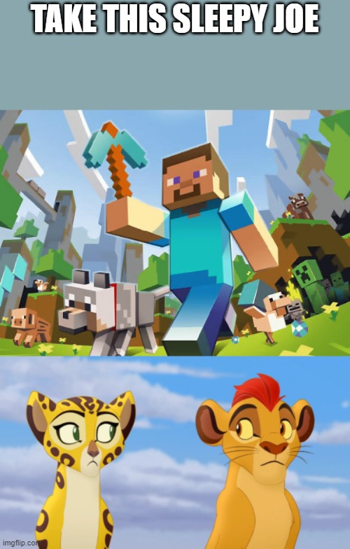 Image tagged in minecraft,kion and fuli side-eye,memes - Imgflip