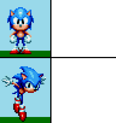 Sonic Meme Blank Template Imgflip