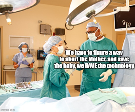 A mother who blatantly denies the humanity of the baby she's carrying ...