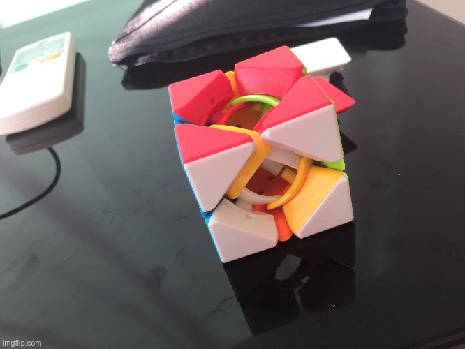 literally just got this cube yesterday and it exploded wtf. - Imgflip