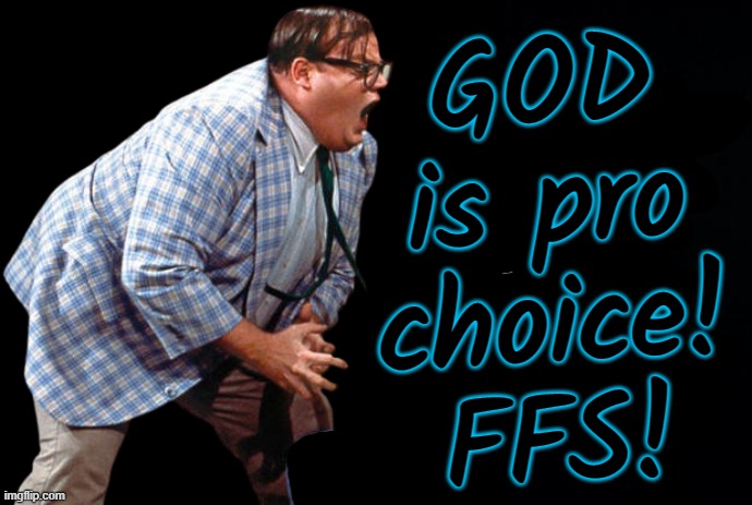 GOD is pro choice! FFS! - Imgflip