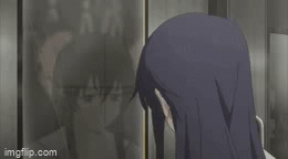 sad thinking anime - Imgflip