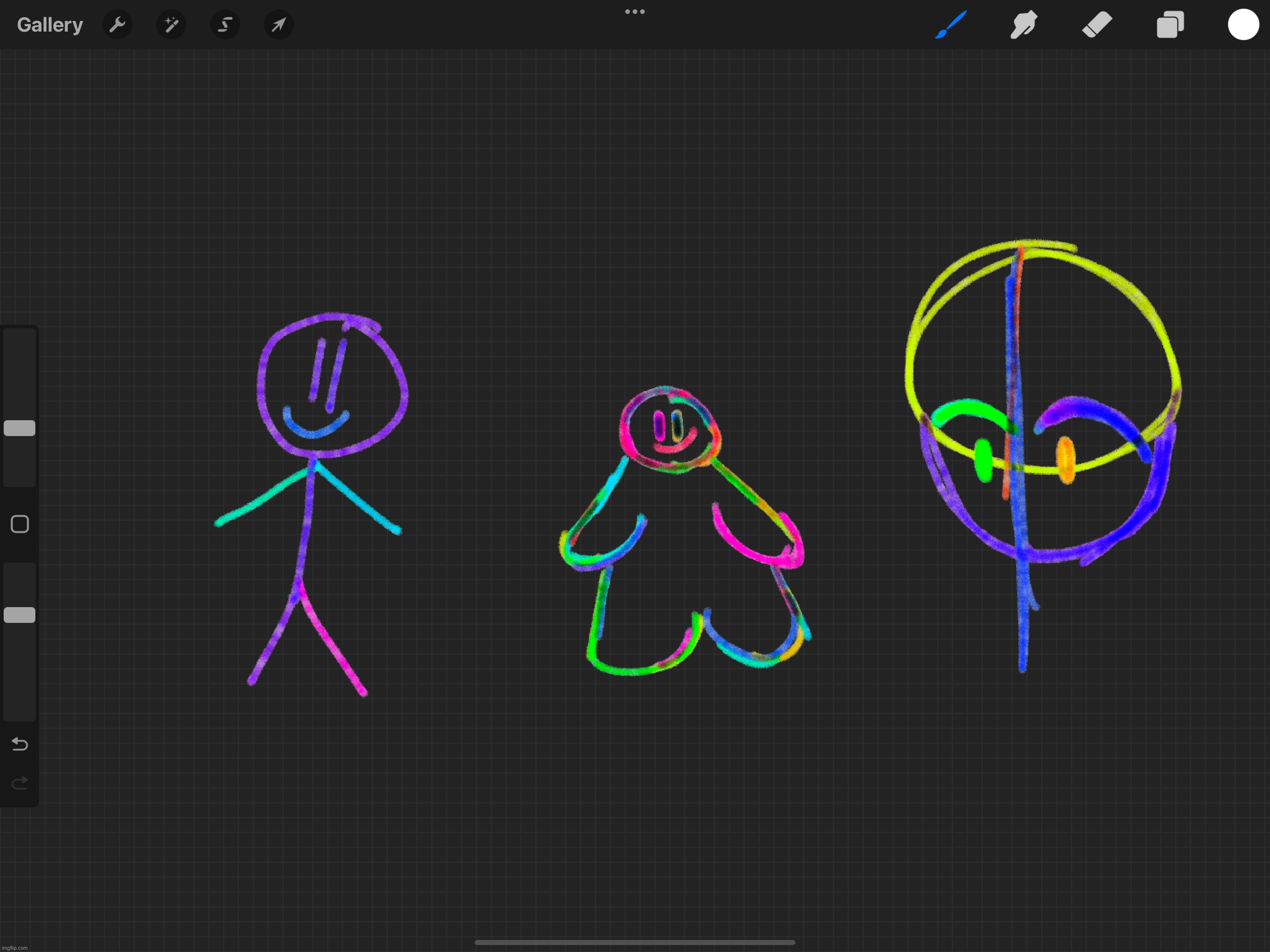 i really like that multicolor brush thing i made in procreate like 2 ...