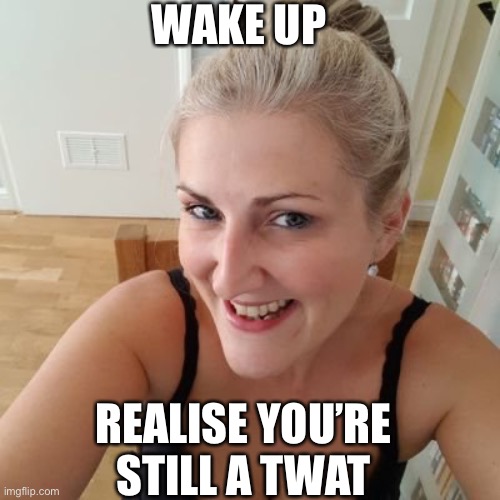 Blonde moron - Imgflip