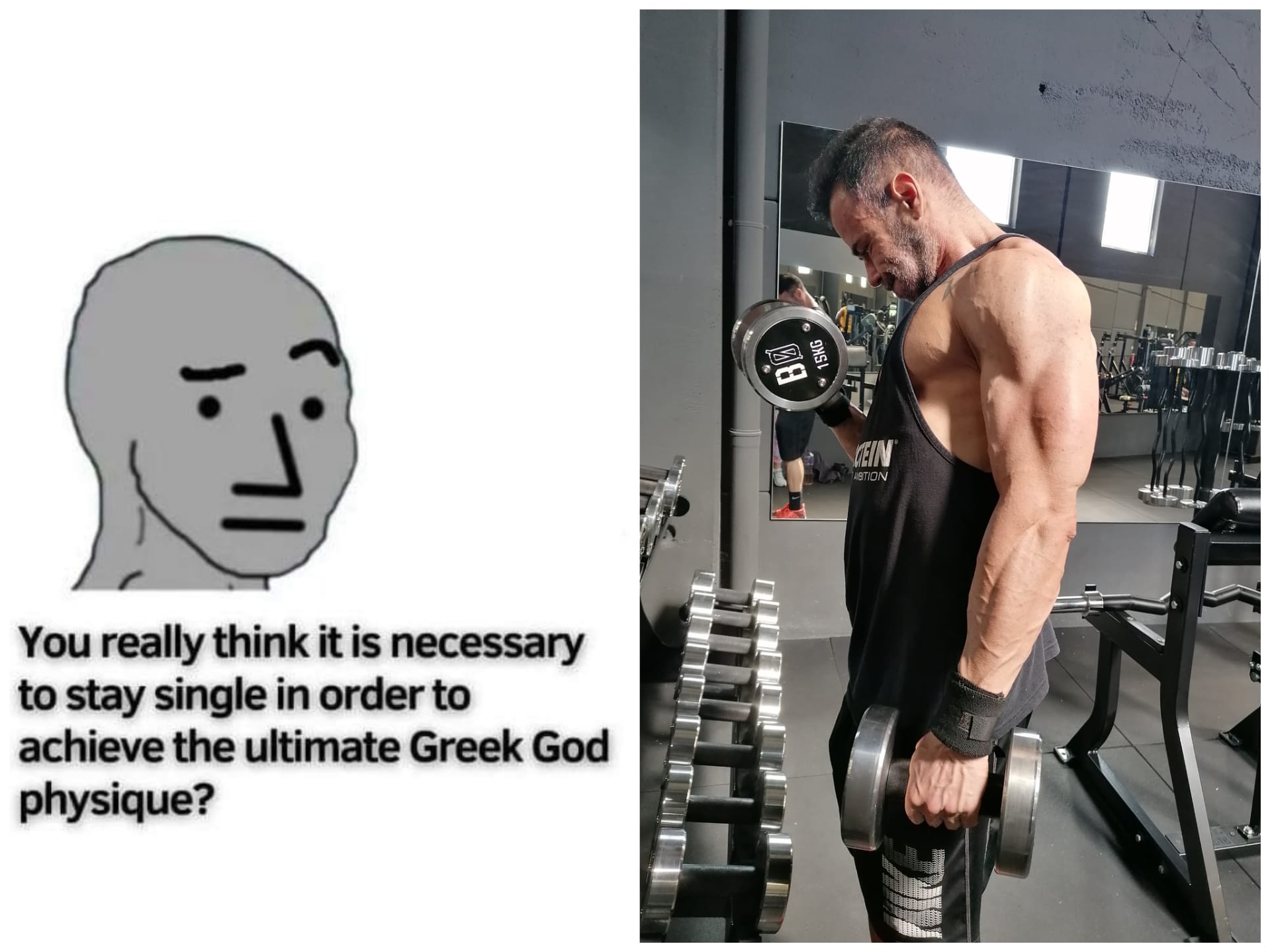 bodybuilding meme Blank Template - Imgflip