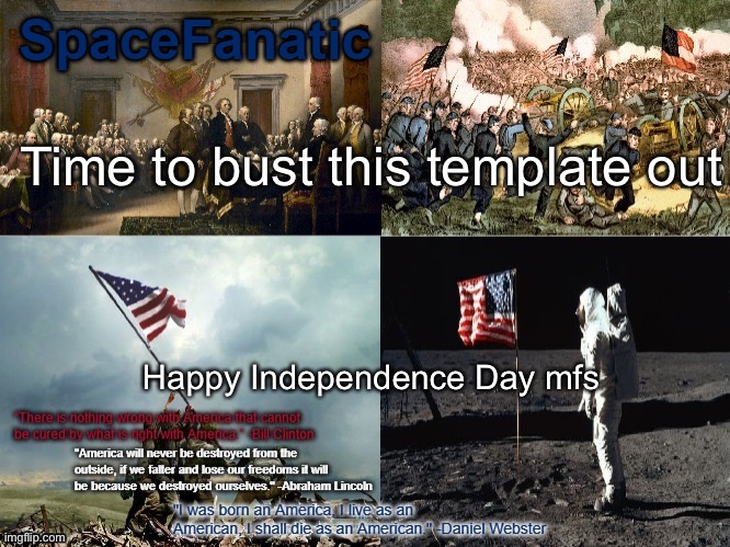 SpaceFanatic American Announcement Template - Imgflip