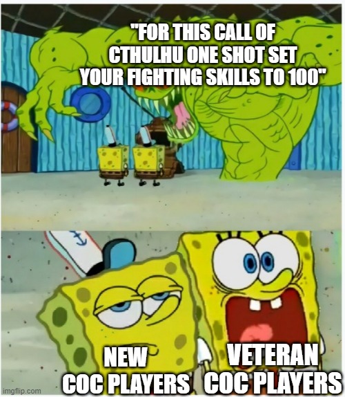 Call of Cthulhu monster stat blocks are fun. - Imgflip