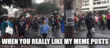when you really like my meme posts - Imgflip