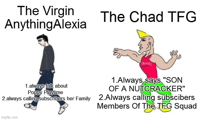 Virgin vs Chad - Imgflip