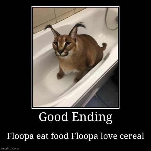 Floppa is Happy love food - Imgflip