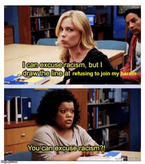 You can excuse racism? - Imgflip