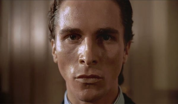 Patrick Bateman Sweating Blank Template Imgflip