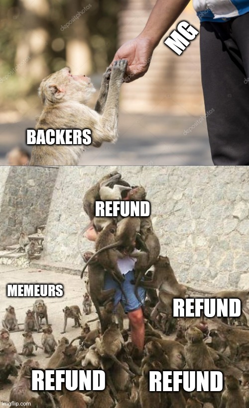 Don't feed the monkey - Imgflip