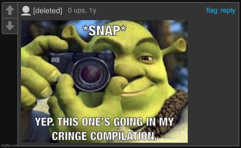 First comment i’ve got - Imgflip