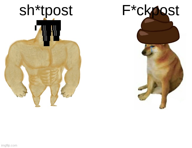 s post vs f post - Imgflip