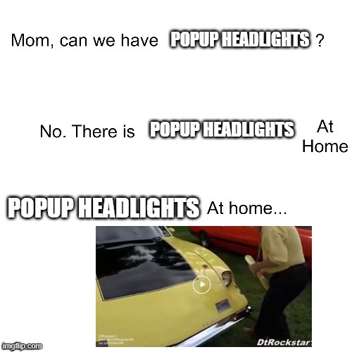 Cars popping-up their headlights : oddlysatisfying