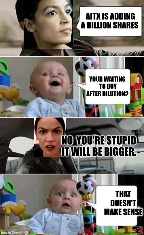 AOC argues with a baby - Imgflip