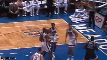 Shaq Destroys the Hoop - Imgflip