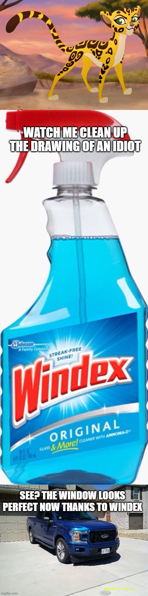 Image tagged in posed fuli,windex,my truck - Imgflip