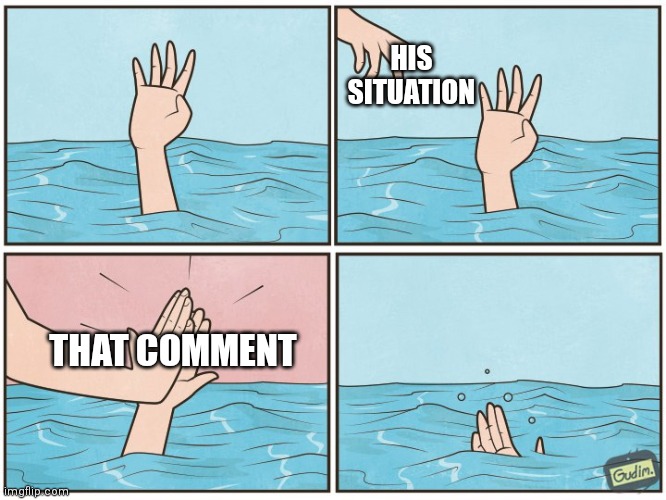 High five drown - Imgflip